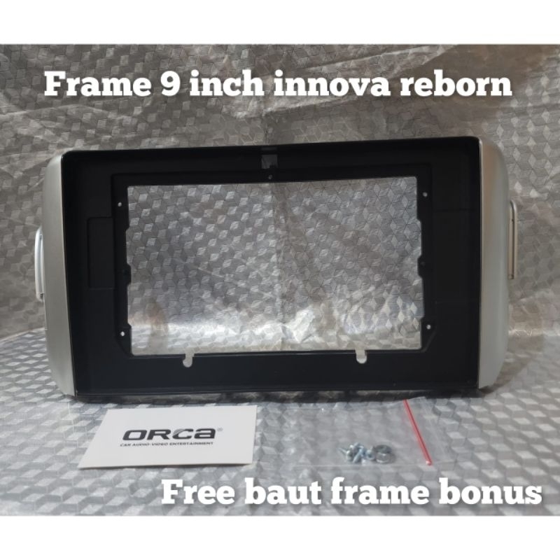 Jual frame head unit android 9 inch mobil toyota innova reborn 2016 ...
