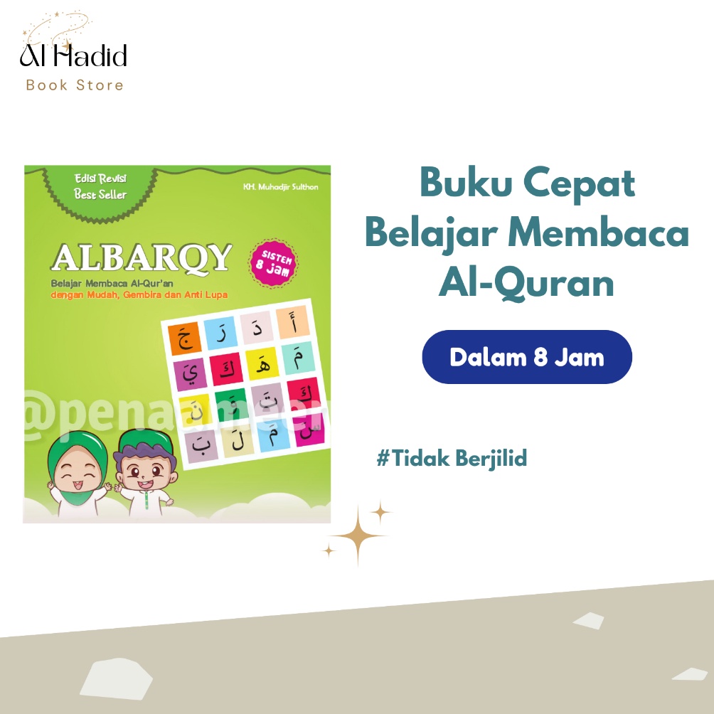 Jual AlBarqy Sistem 8 Jam Buku Cara Cepat Membaca AlQuran Buku Belajar Mengaji Metode Al Barqy ...