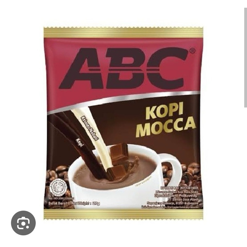 Jual kopi ABC MOCCA 27 gram renteng | Shopee Indonesia