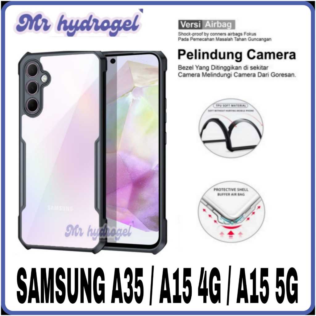 Jual CASE CASING HP SAMSUNG A35 / A15 4G / A15 5G / Black Bumper ...