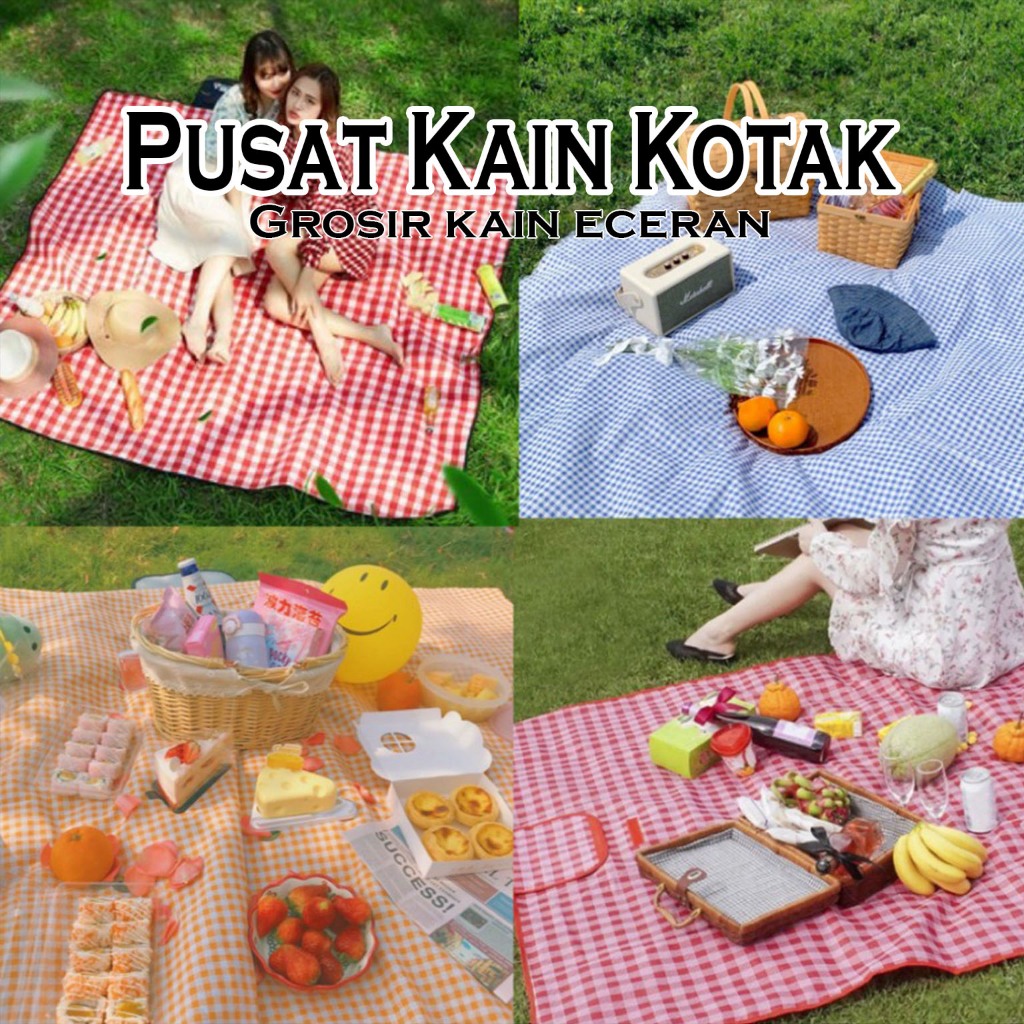 Jual TIKAR KAIN PIKNIK KOTAK COKSU / KAIN KOTAK/ BTS / KAIN ALAS FOTO ...