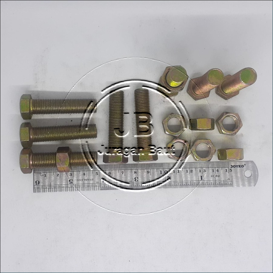 Jual BAUT 17 M12 X 50 PANJANG 5 CM 5CM KUNCI 17 BAUD KUNING M12X50 BAUT ...