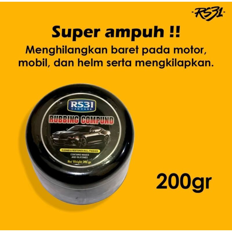 Jual RS31 Rubbing Compound - Kompon Penghilang Baret Halus, Scratch ...