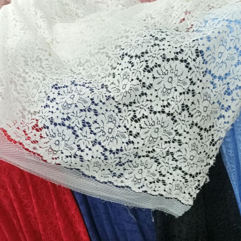 Jual Bahan/Kain Brokat Garment Korea | Brokat Banyak Motif ( Khusus ...