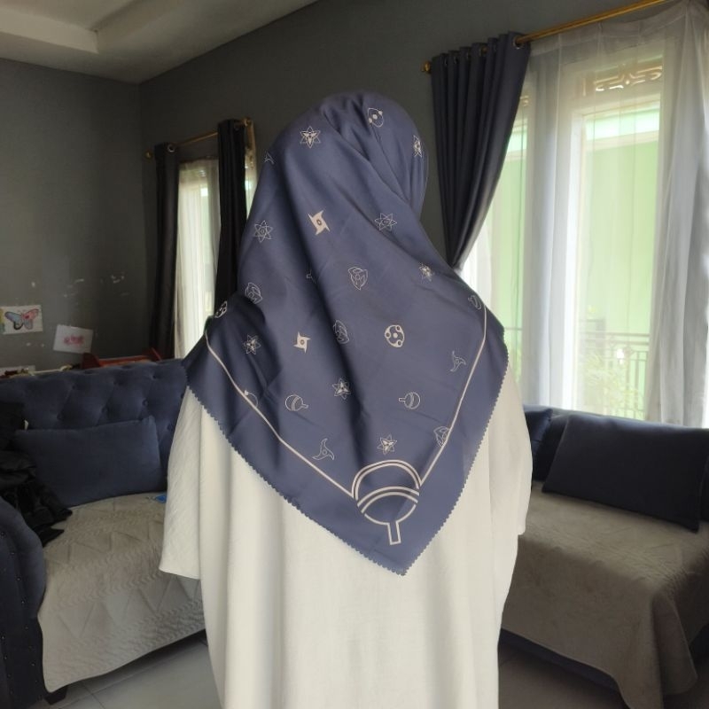 Jual ABCD series uchiha Sasuke hijab jilbab anime segi empat hijab voal ...