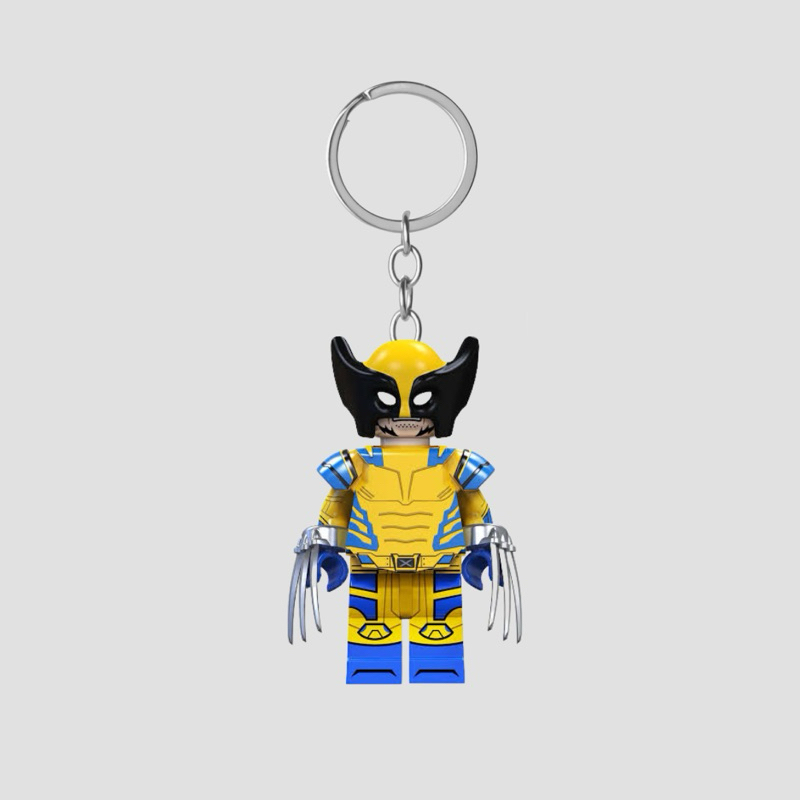 Jual Dhis Project Shiny Keychain LEGO Minifigure Wolverine Marvel ...