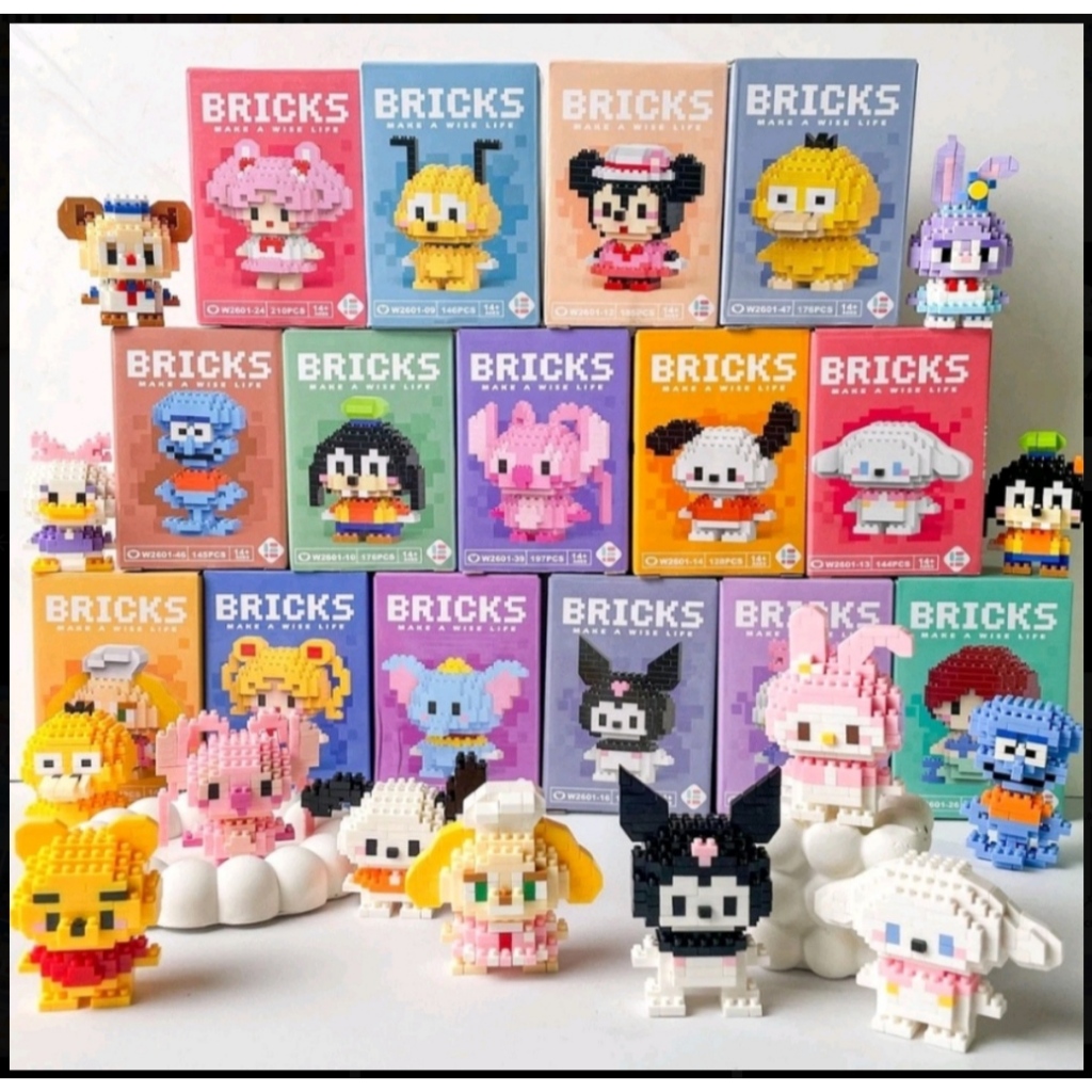 Jual Mainan Lego Brick Block Toys DIY Karakter Balok Susun Mini Puzzle ...