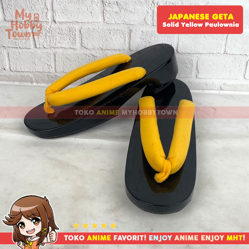 Jual Geta Sandal Kayu Bakiak Jepang : Solid Yellow Paulownia Wood ...