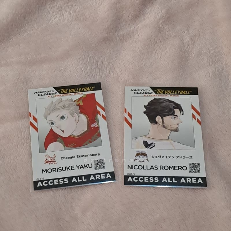 Jual Haikyuu - Special Match Backstage Pass Card | Shopee Indonesia