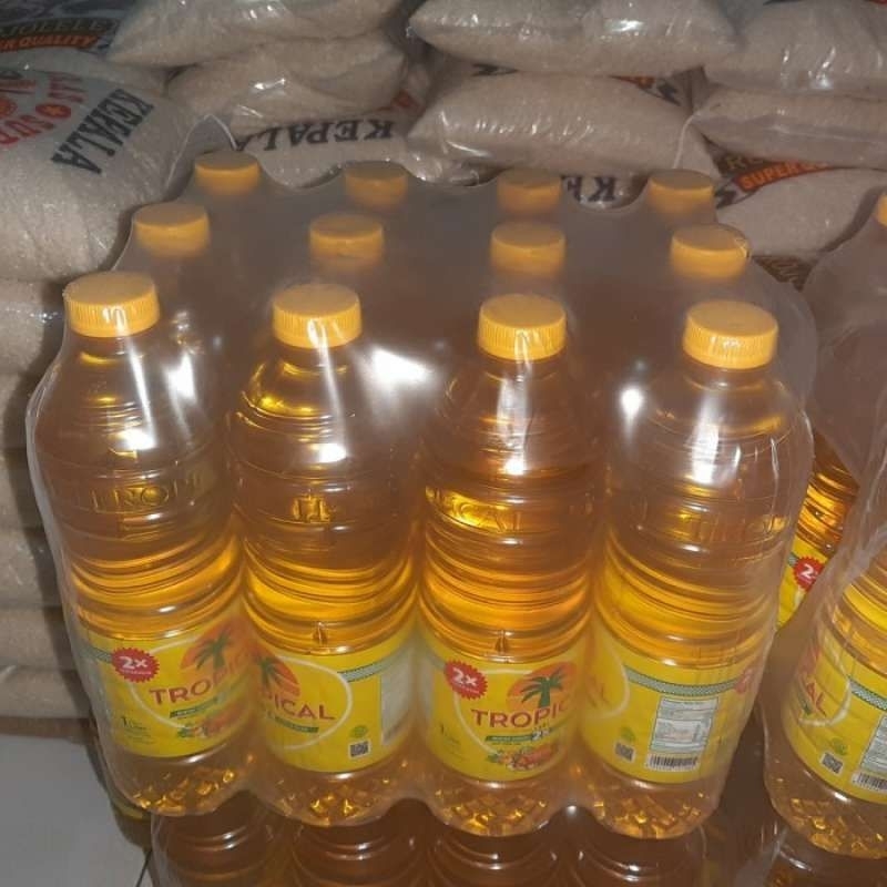 Jual MINYAK TROPICAL 1 LITER 1 KRAT ISI 12 BOTOL | Shopee Indonesia