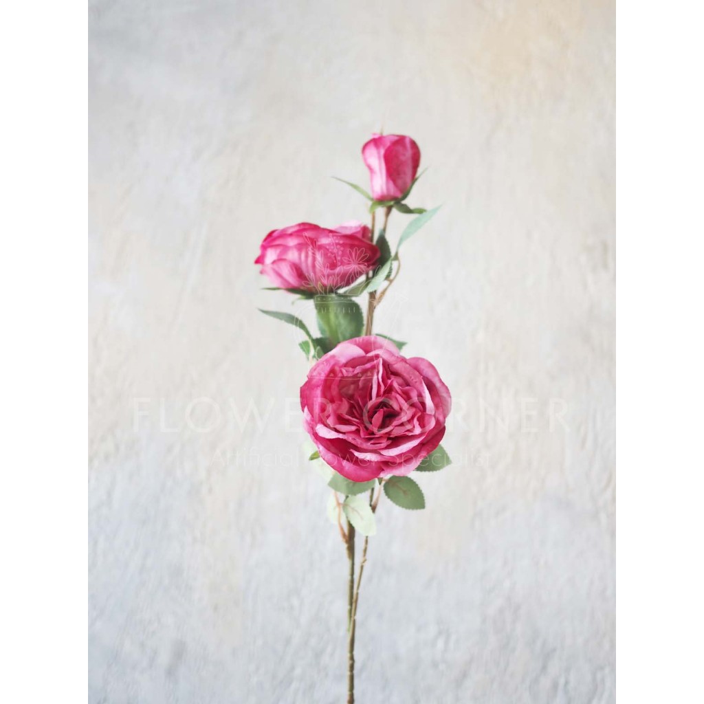 Jual Bunga Artificial Garden Rose Spray 3 Kuntum (B24018) | Shopee ...