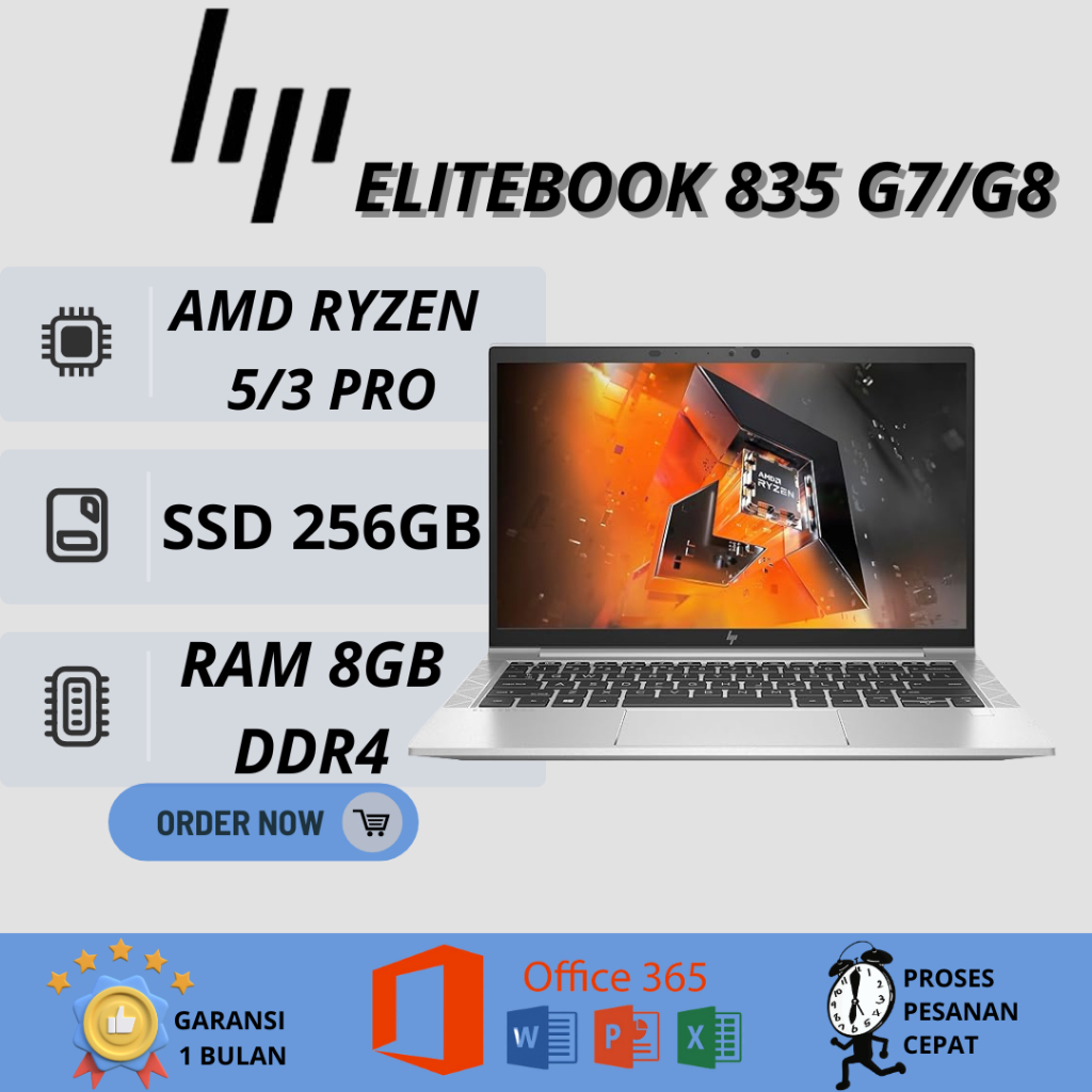 Jual Promo!!! HP ELiteBook 835 G7/G8 AMD Ryzen 5/AMD Radeon/Laptop Super Mewah | Shopee Indonesia