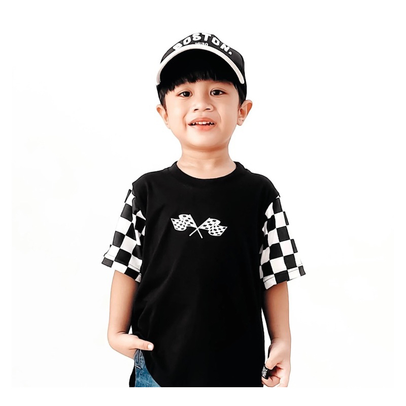 Jual Kaos Anak Racing Flag | Shopee Indonesia