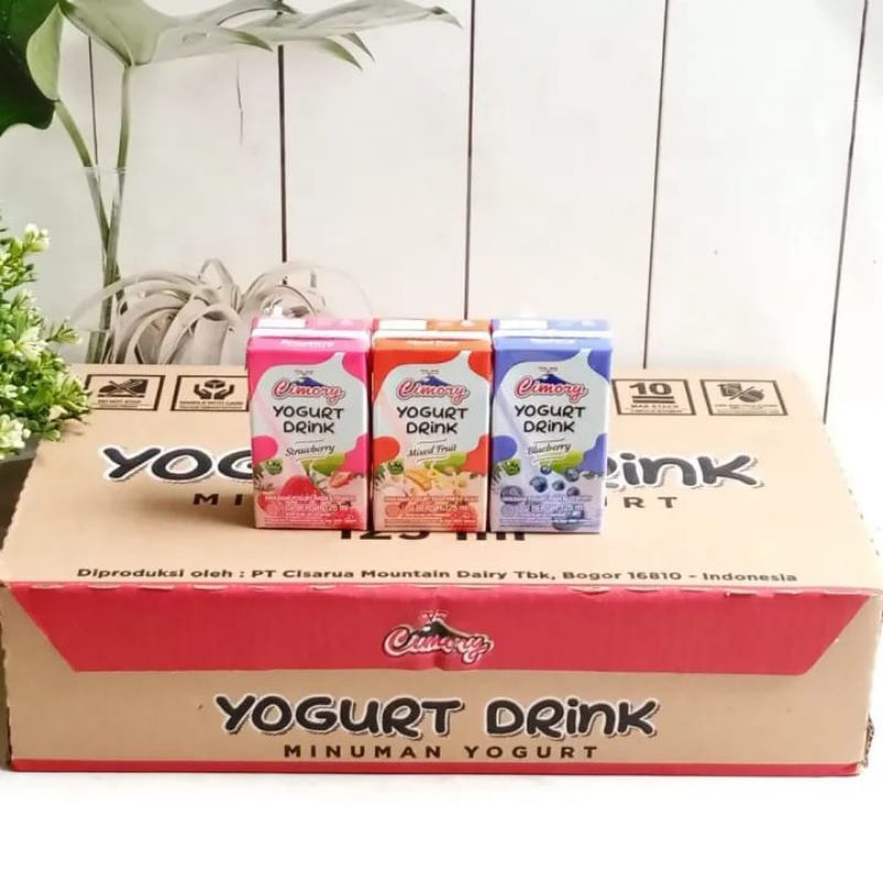 Jual CIMORY YOGURT DRINK KEMASAN KOTAK 125 ML 1 DUS ISI 40 PCS | Shopee Indonesia