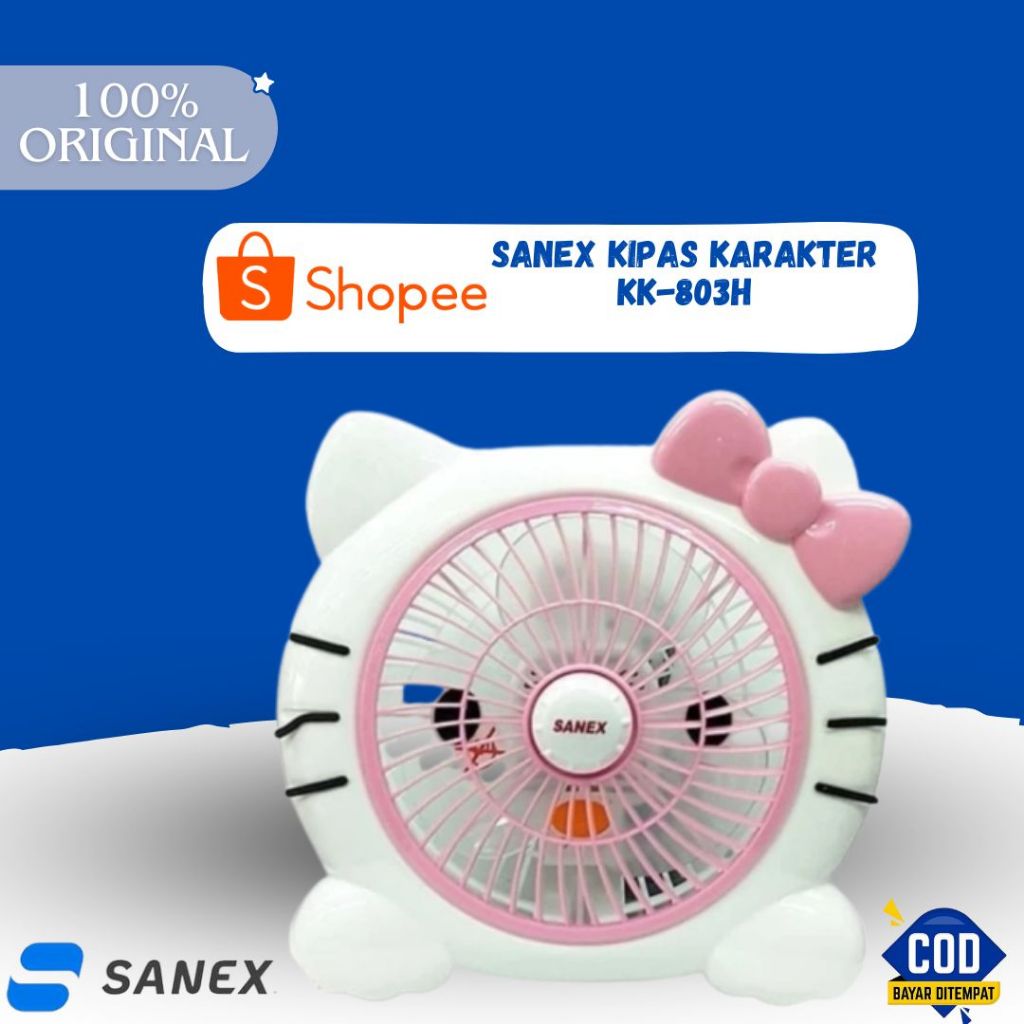Jual Sanex Box Fan Kipas Kotak Karakter Hellokitty 8 Inch KIpas Meja Kipas Murah KIpas Viral ...