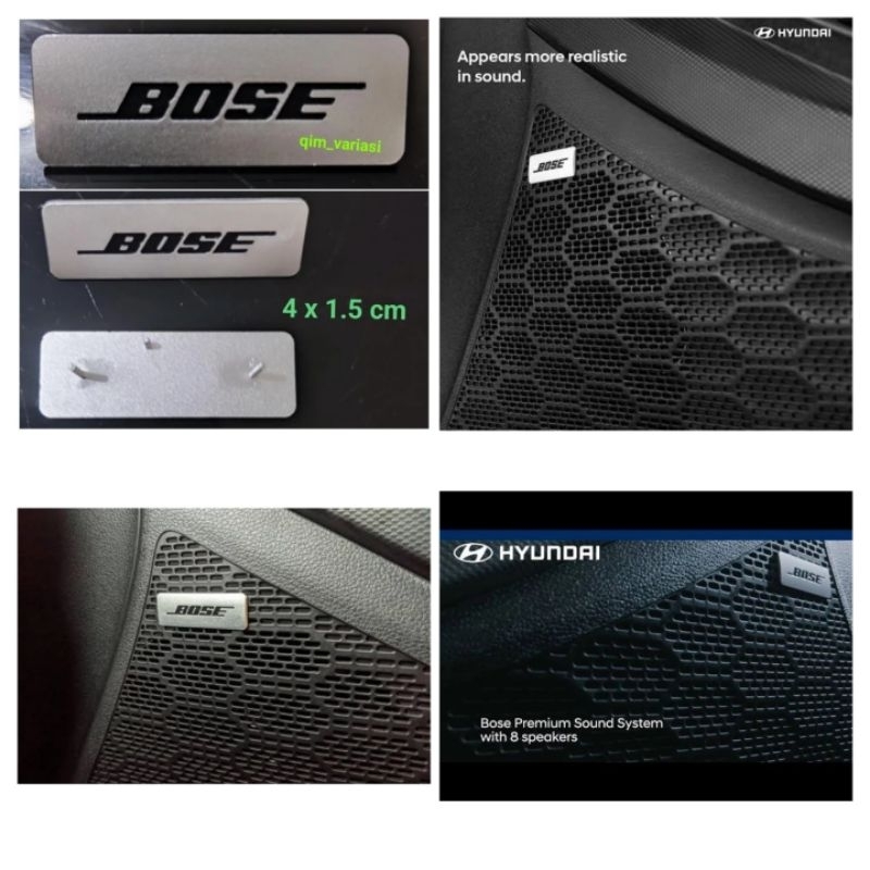 Jual Logo Emblem sticker BOSE speaker audio original | Shopee Indonesia