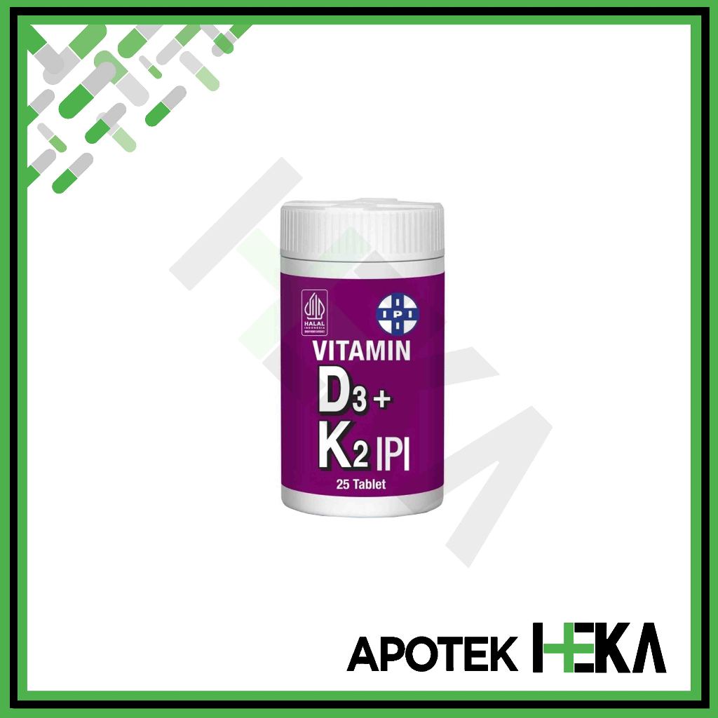 Jual Vitamin D3 + K2 IPI Botol isi 25 Tablet | Shopee Indonesia