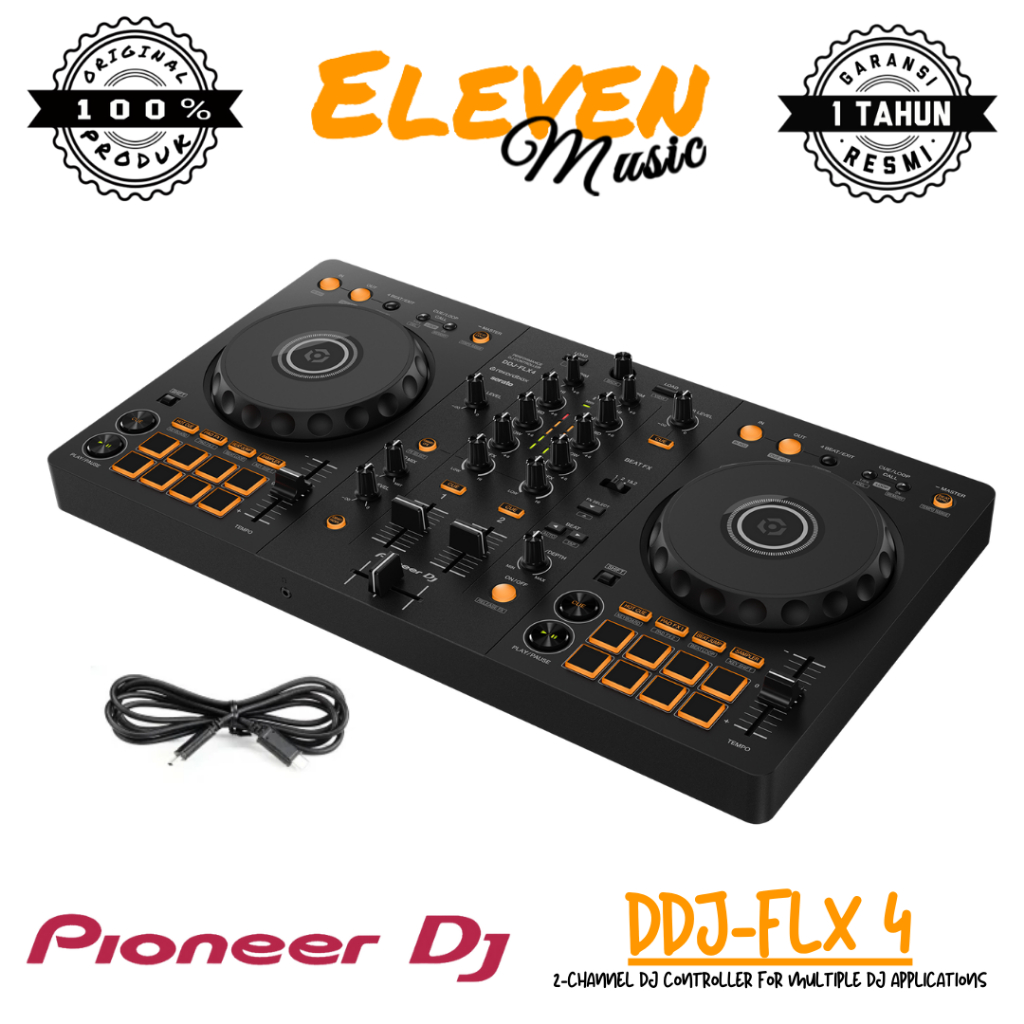Jual Pioneer DJ DDJ-Flx4 2 Channel DJ Controller for Multiple DJ Applications DDJ-FLX-4 | Shopee ...