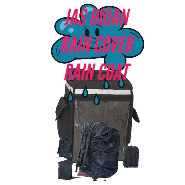 Jual 50 LITER Jas hujan/ rain cover/ rain Coat tas delivery, tas ...