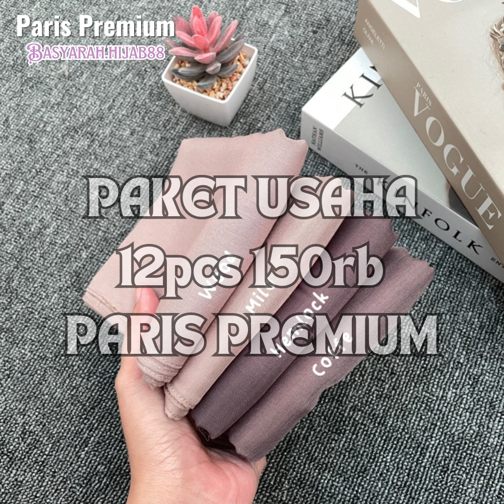 Jual (150RB ISI 12PCS ) HIJAB PARIS VOAL PREMIUM KERUDUNG SEGI EMPAT ...