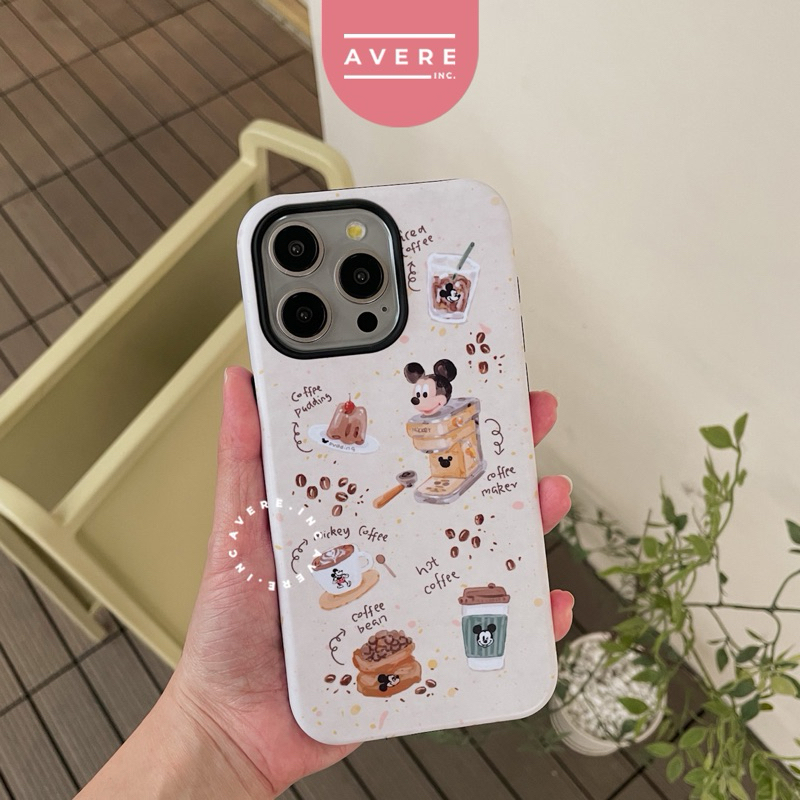 Jual CARTOON MCKEY COFFEE TIME DUO BUMPER CASE IPH 16 PROMAX 16 PRO 16 ...