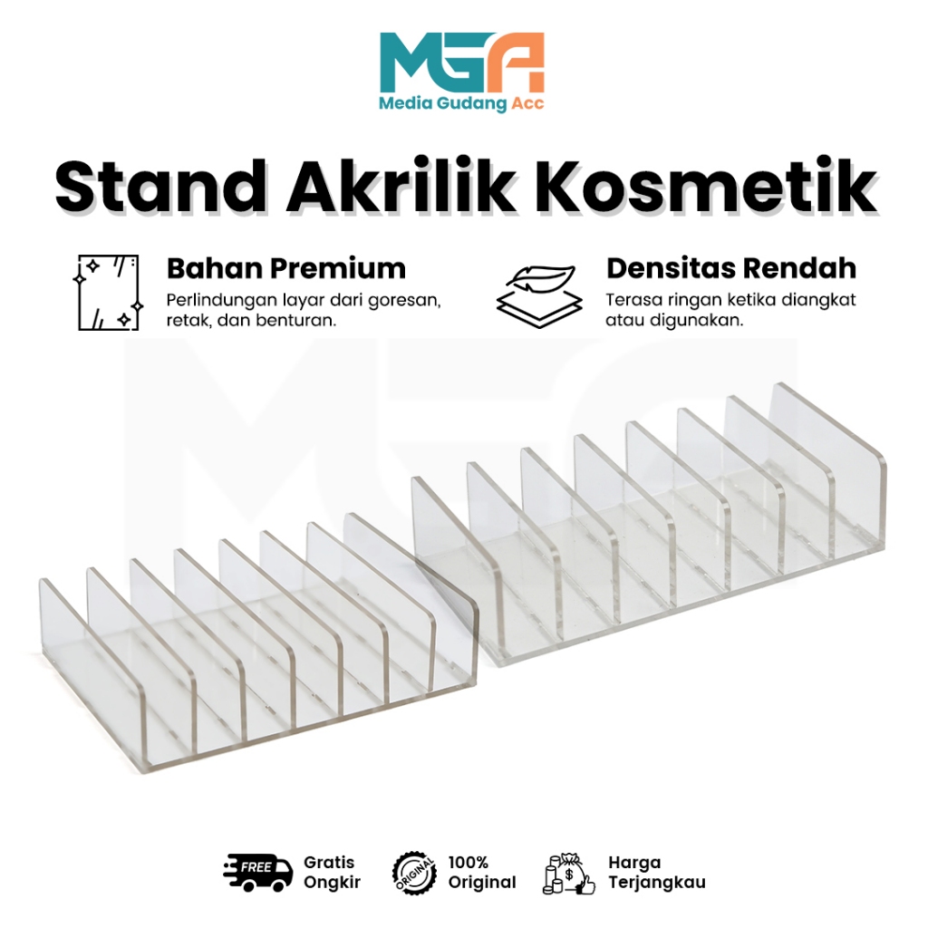 Jual STAND AKRILIK KOSMETIK / STAND HOLDER HP / ORGANIZER MAKEUP - 7 ...