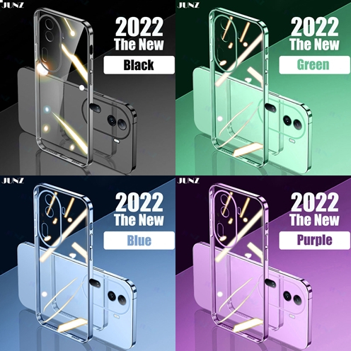 Jual Case Oppo Reno 11 / 11 PRO / 11F Clear Plating Square Chrome Soft Casing Miror | Shopee ...