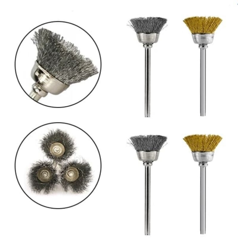 Jual High Quality Sikat Kawat Wire Brush Mini Grinder Mangkok Roda Besi ...