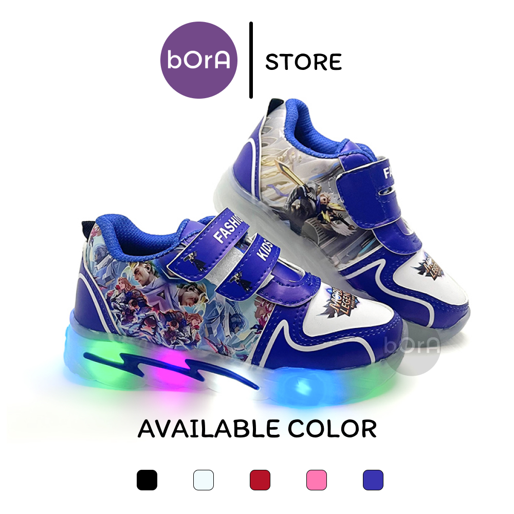 Jual Sepatu Anak Bisa Menyala Motif Mobile Legends Keren Petir Terbaru ...