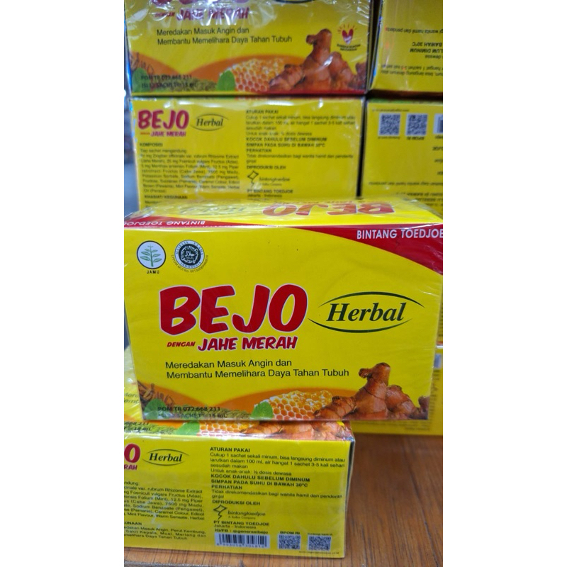 Jual BEJO dengan Jahe Merah 12x15ml box | Shopee Indonesia