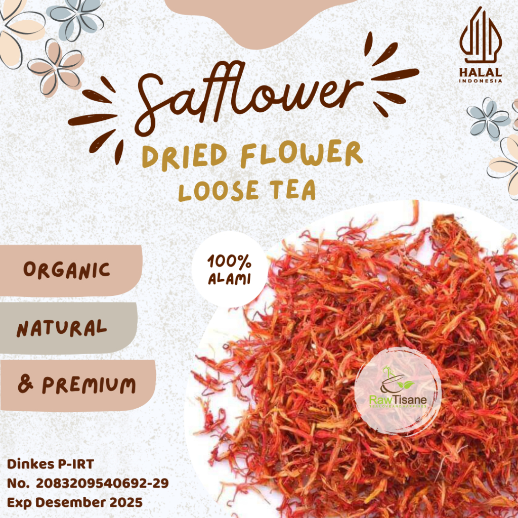 Jual RAW TISANE Safflower Tea / American Saffron Tea / Teh Bunga ...