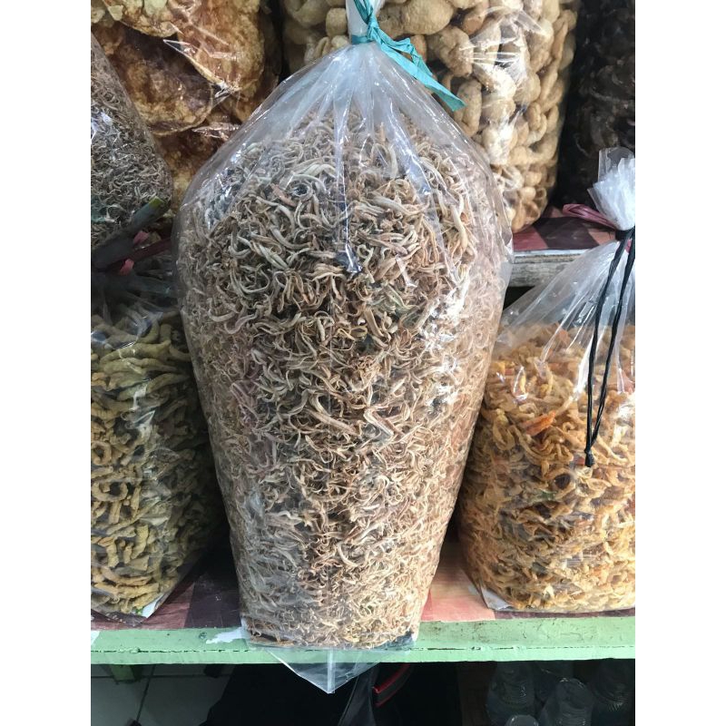 Jual Kerupuk Otot/Srawut/Serat Tripang Goreng 100 gram Khas Kenjeran ...