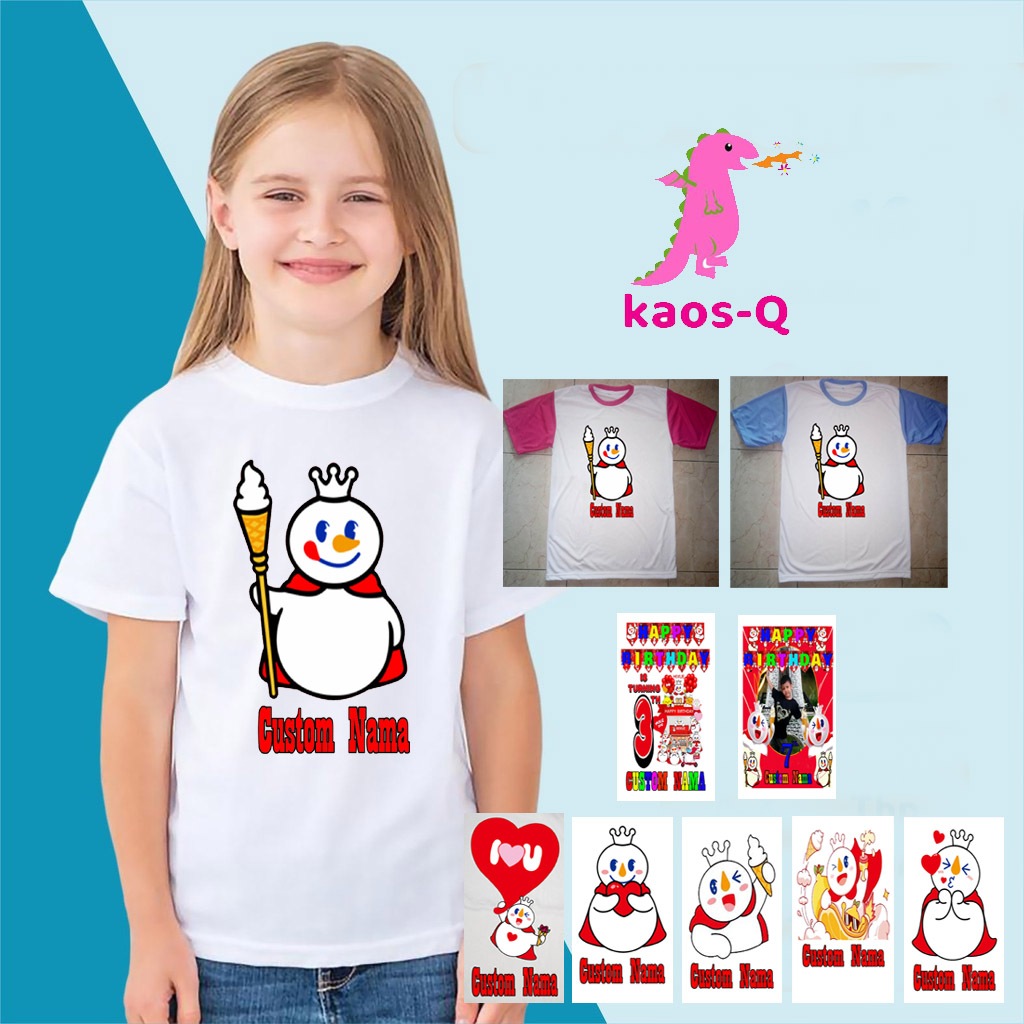 Jual Kaos Anak Perempuan MIXUE Free Tulis Nama | Shopee Indonesia