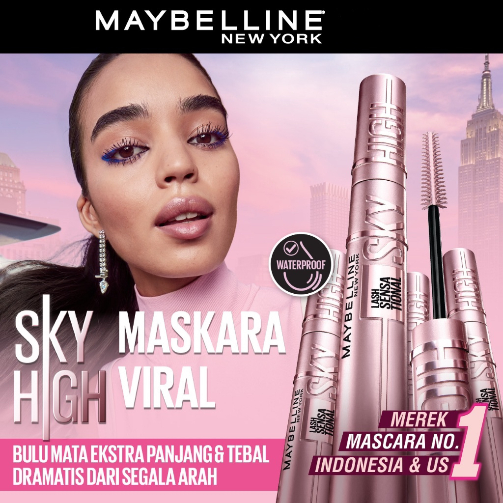 Jual Maybelline Lash Sensational Sky High | Waterproof Mascara 6ml ...
