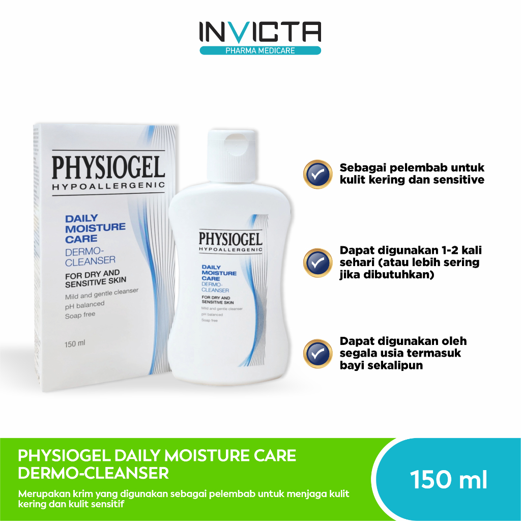 Jual Physiogel Daily Moisture Care Dermo-Cleanser - 150 ml | Shopee Indonesia
