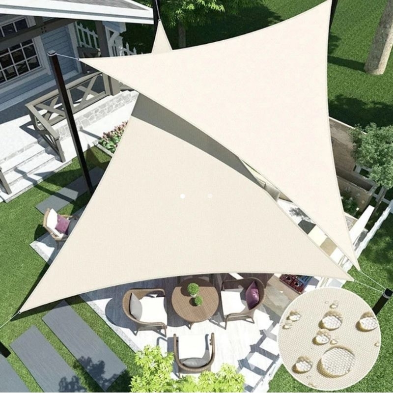 Jual Tenda kanopi awning taman bentuk segitiga ukuran 5x5x5 meter Bahan ...