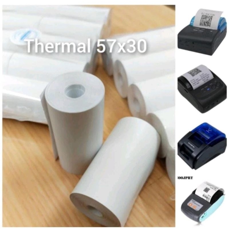 Jual ⭐DIERS⭐Kertas Thermal 57x30 - Kertas Kasir EDC Printer Mini (HARGA ...