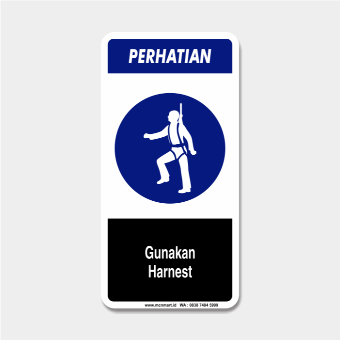 Jual Safety Sign Rambu K3 APD - Gunakan Harnest | Shopee Indonesia