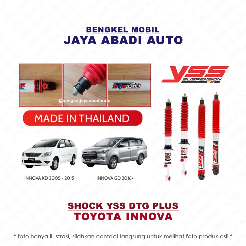 Jual Shock Breaker YSS DTG Plus Twintube 7 Klik - TOYOTA INNOVA ...