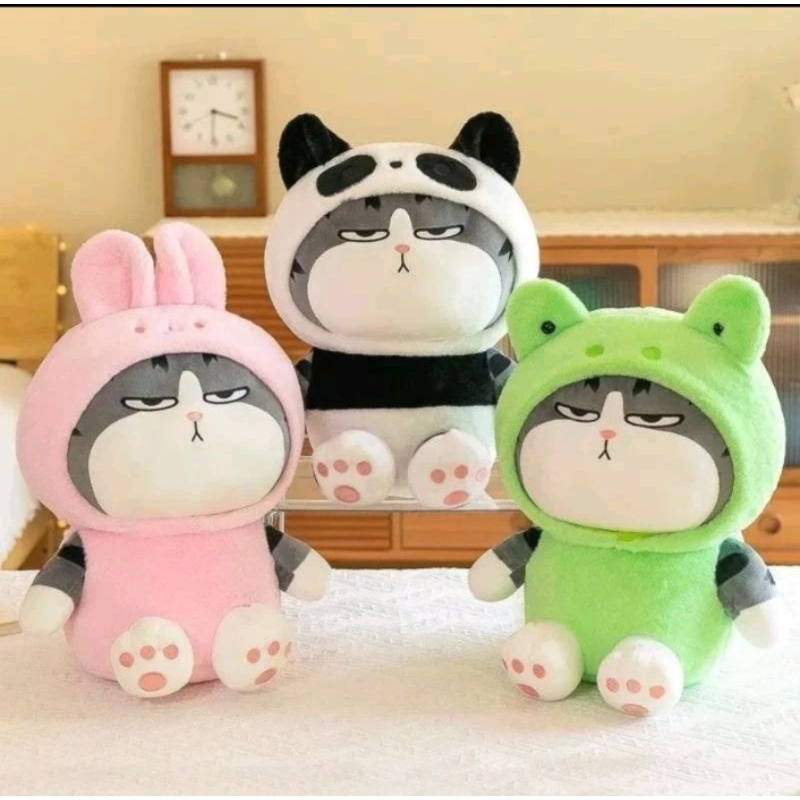 Jual Boneka Kucing Furyu Custom Cute Super Lembut Ukuran 30cm Berlabel ...