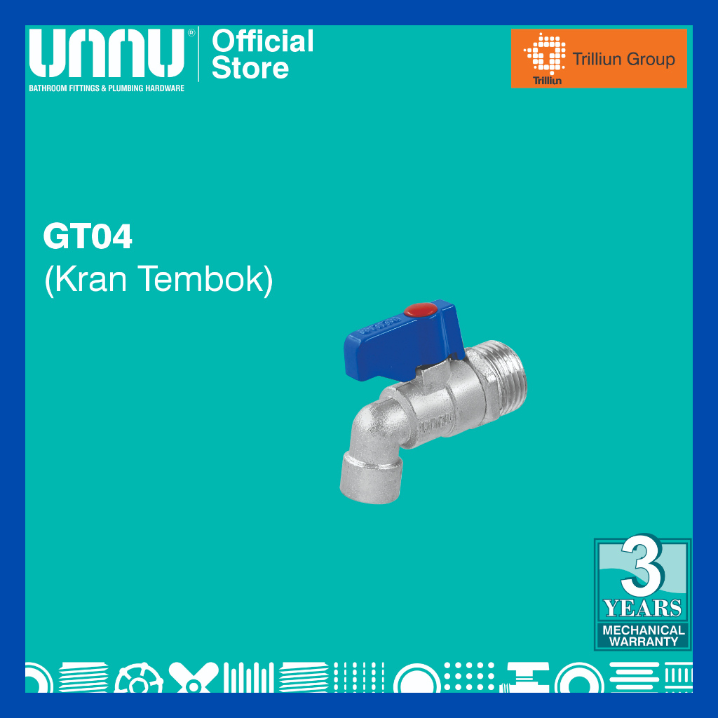Jual Sanitary UNNU Kran Tembok cebol gagang biru - GT04 1/2" | Shopee Indonesia