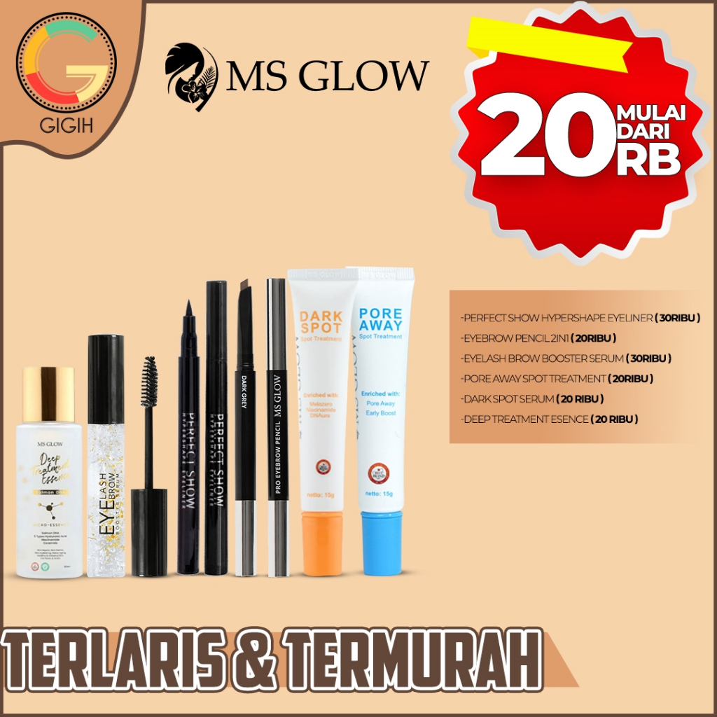 Jual MS GLOW SUPER SALE!! MULAI 20 RIBU ( SPOT TREATMENT SERUM / DEEP TREATMENT ESSENCE SALMON ...