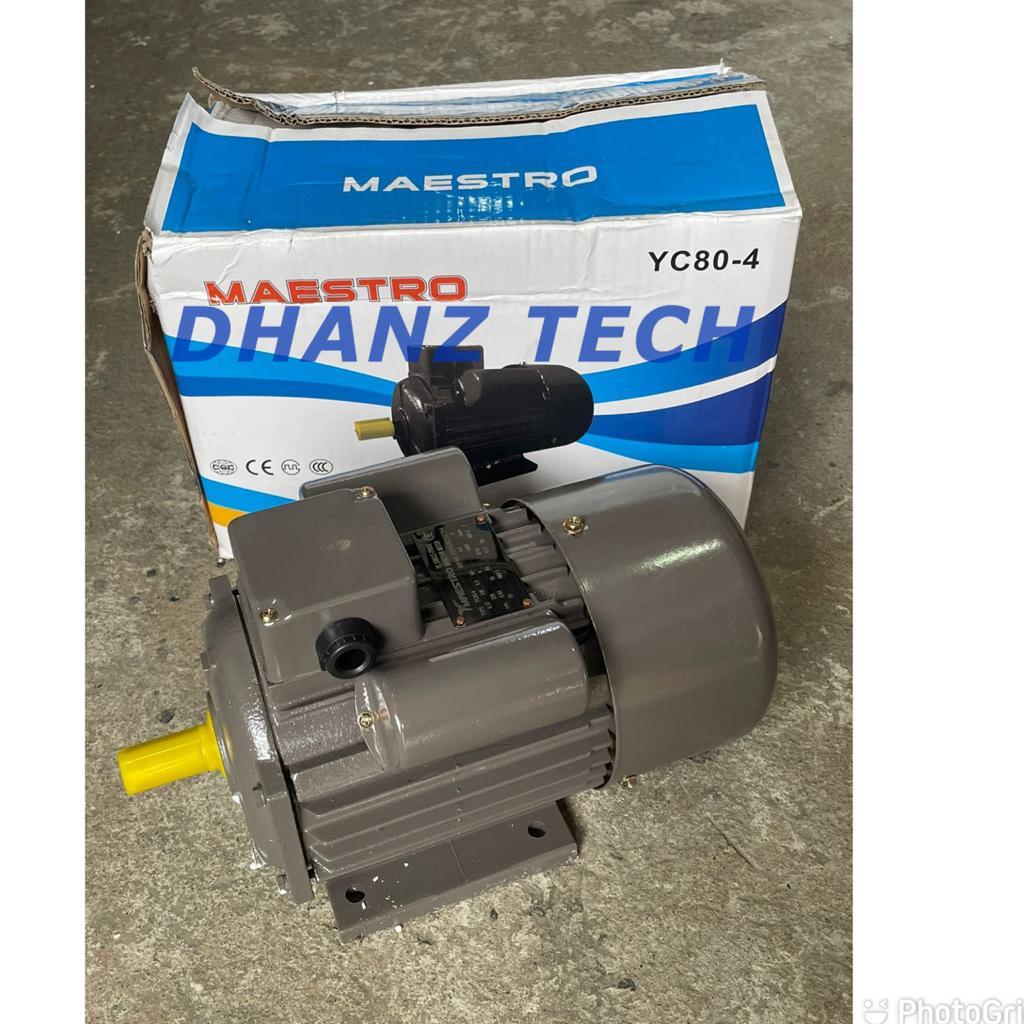 Jual Dinamo Maestro YC 80-4 Electro Motor 0,5 HP 1 Phase 4 Pole Dinamo 1/2 Pk 4 Pul1400 Rpm ...