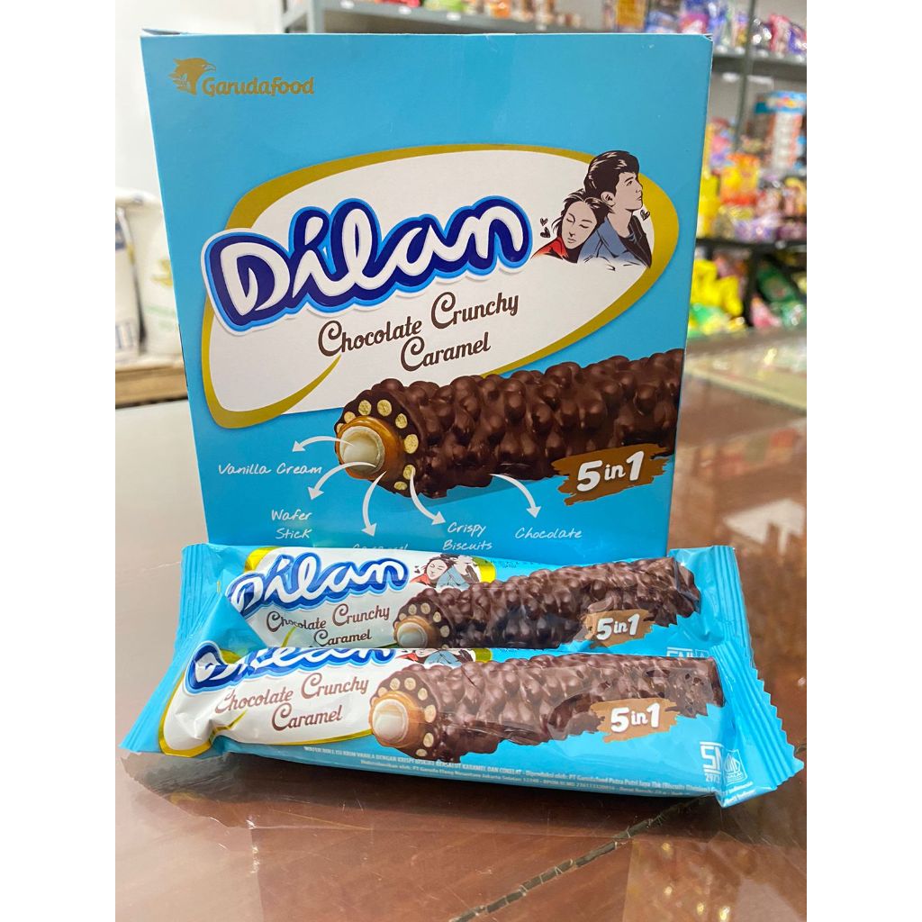 Jual Wafer Dilan Chocolate Crunchy Caramel 1 Box 12pcs | Shopee Indonesia