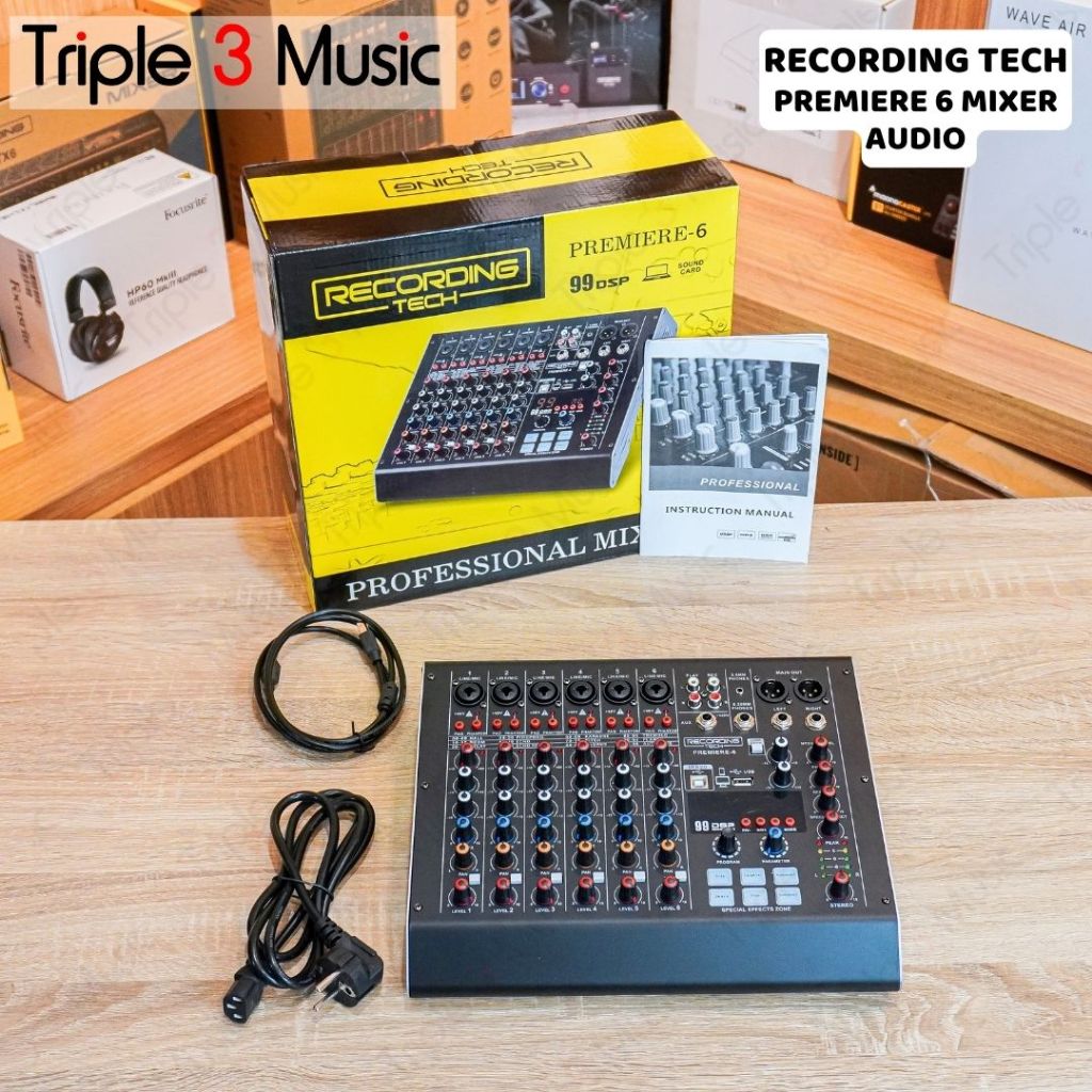 Jual Recording Tech Premiere 6 Mixer Audio 6 Channel | Shopee Indonesia