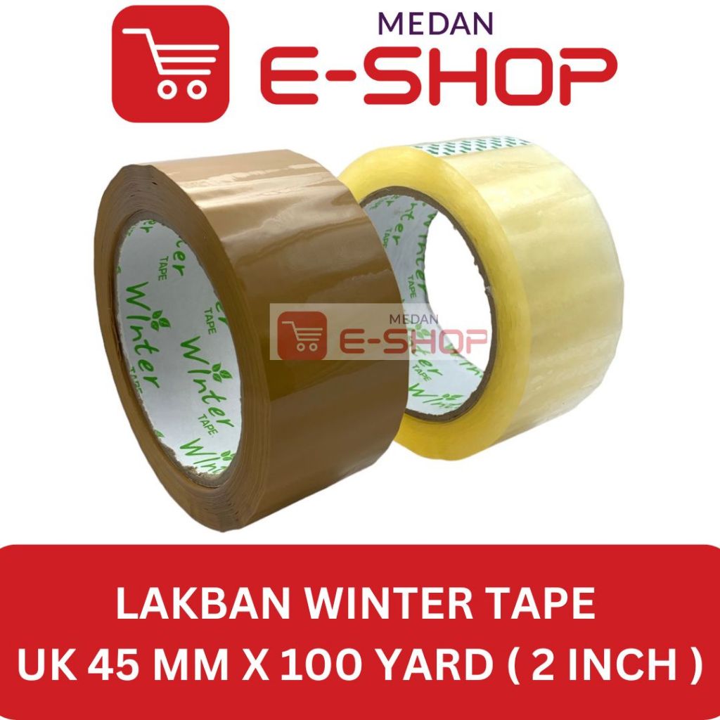Jual Lakban 2 INCH 45mm x 100 Yard Coklat / Bening Isolasi selotip selasiban MH Cokelat Setara ...