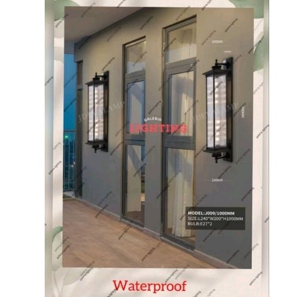 Jual Lampu dinding minimalis outdoor waterproof teras/cafe/hotel tipe ...