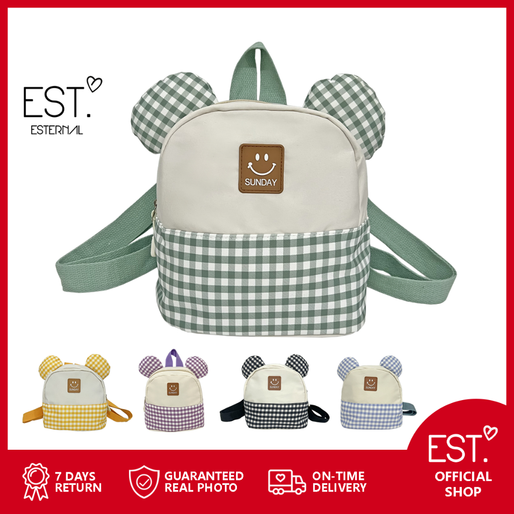 Jual ESTERNAL - Tas Anak Perempuan Laki Laki PAUD TK Simple Bear Shape ...