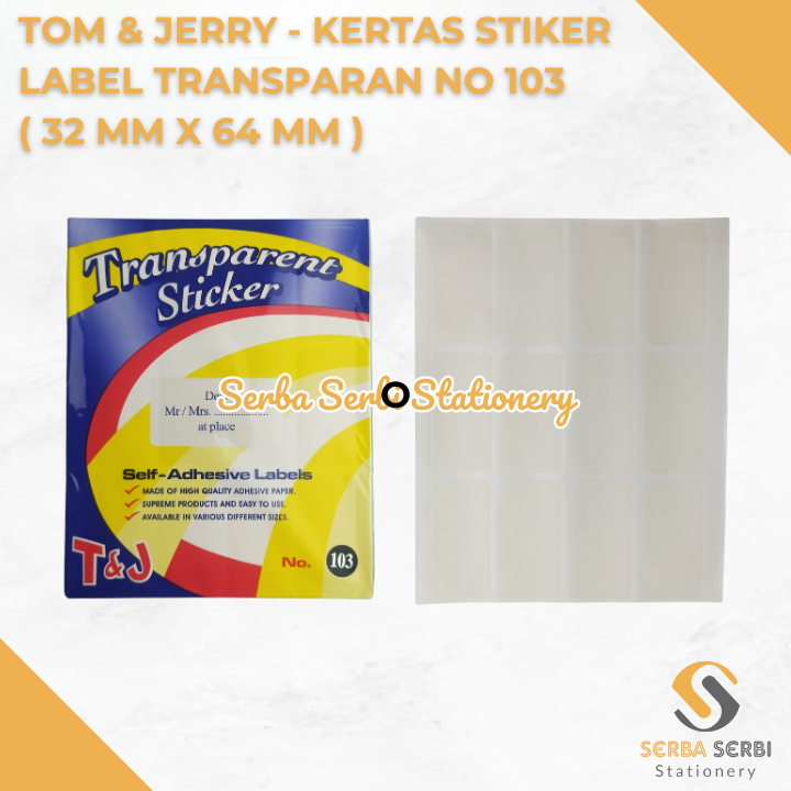Jual GROSIR (1 PAK ISI 10 LEMBAR) TOM & JERRY - KERTAS STICKER / STIKER LABEL HARGA / NAMA ...