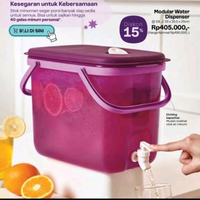 Jual modular water dispenser tupperware 10 liter | Shopee Indonesia